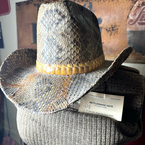 Accessories | Rare Vintage Rattlesnake Hat 7 18 | Poshmark